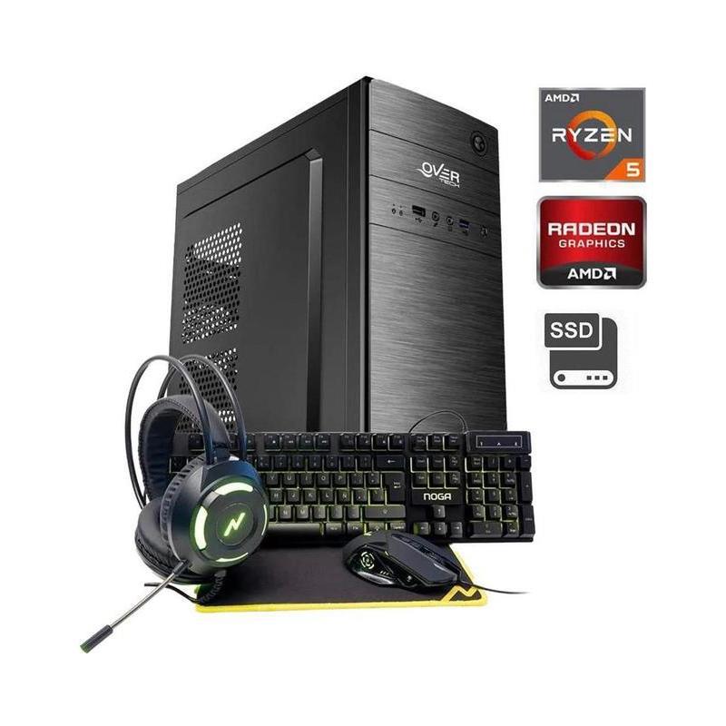 PC ARMADA GAMER AMD RYZEN 5 5600G 8GB SSD 240GB TECLADO AURICULAR MOUSE ...
