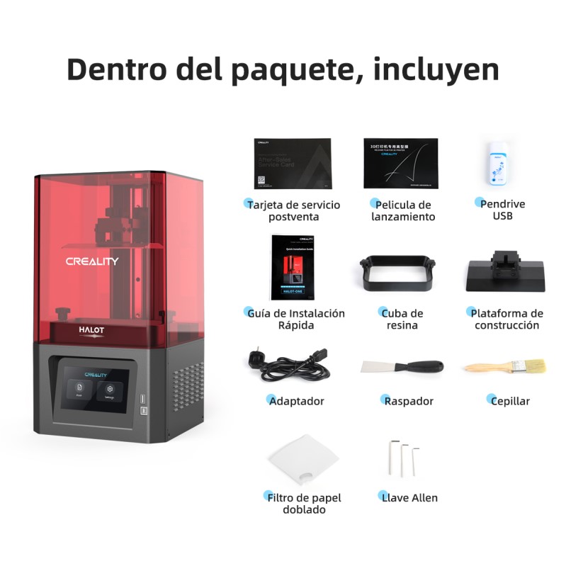 Impresora 3d Resina Creality Halot One - CREALITY IMPRESORAS 3D - Megatone