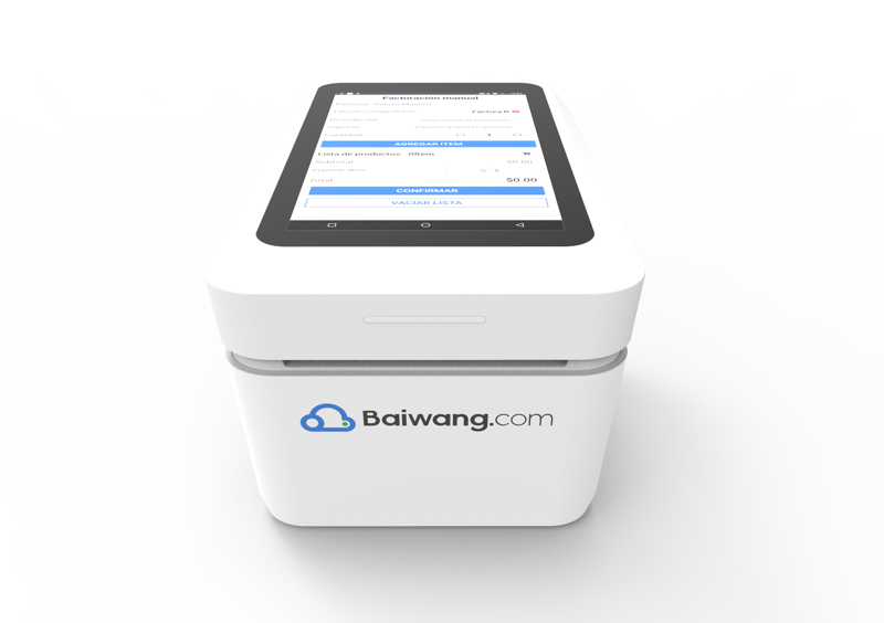 Facturador Movil Electronico con pantalla touch de 9 Baiwang express ...