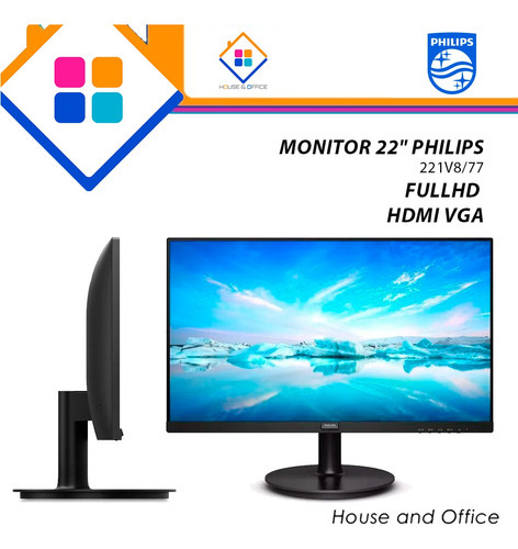 Monitor 22 Philips 221v8/77 Fullhd Hdmi Vga - PHILIPS MONITORES - Megatone