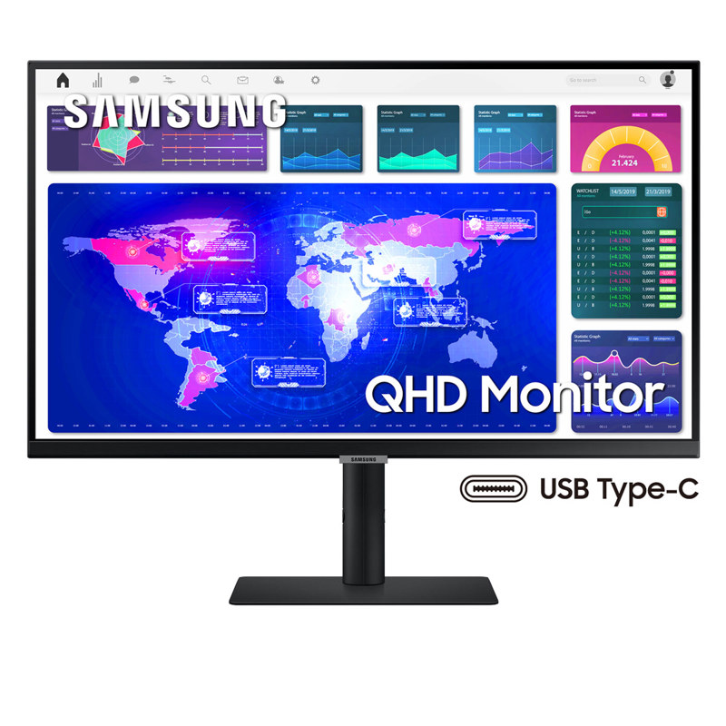 Monitor Samsung ViewFinity S6 27 IPS QHD USB Hub Ergonomic - SAMSUNG ...