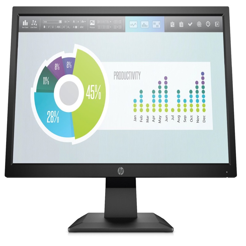 Monitor HP P204V LCD con retroiluminación LED 19.5 - HP MONITORES ...