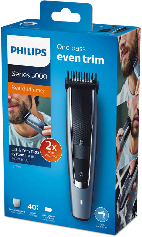 Cortabarba Philips Beardtrimmer Bt5502/15 - PHILIPS AFEITADORAS HOMBRE ...