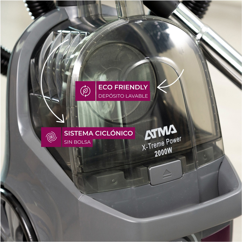 Aspiradora Trineo X-Treme Power 1.5 litros 2000W Atma - ATMA ...