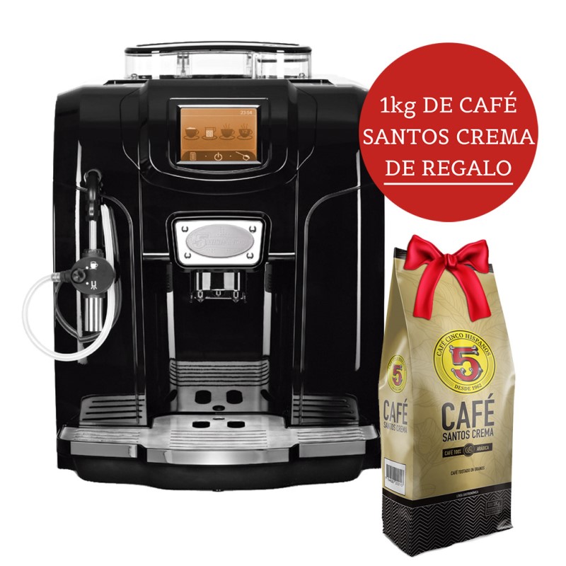 Cafetera 5 Hispanos ME712 Black + Café Santos - 5 HISPANOS CAFETERAS ...