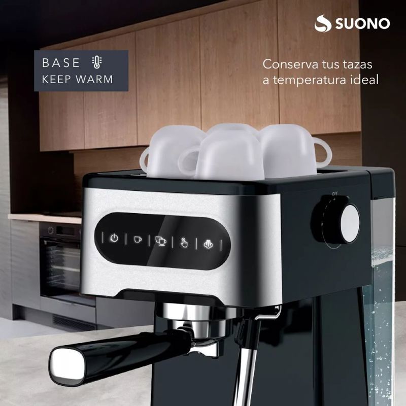 Cafetera Expresso Digital Suono Automática Acero Inox 1.5 L CSI - SUONO ...