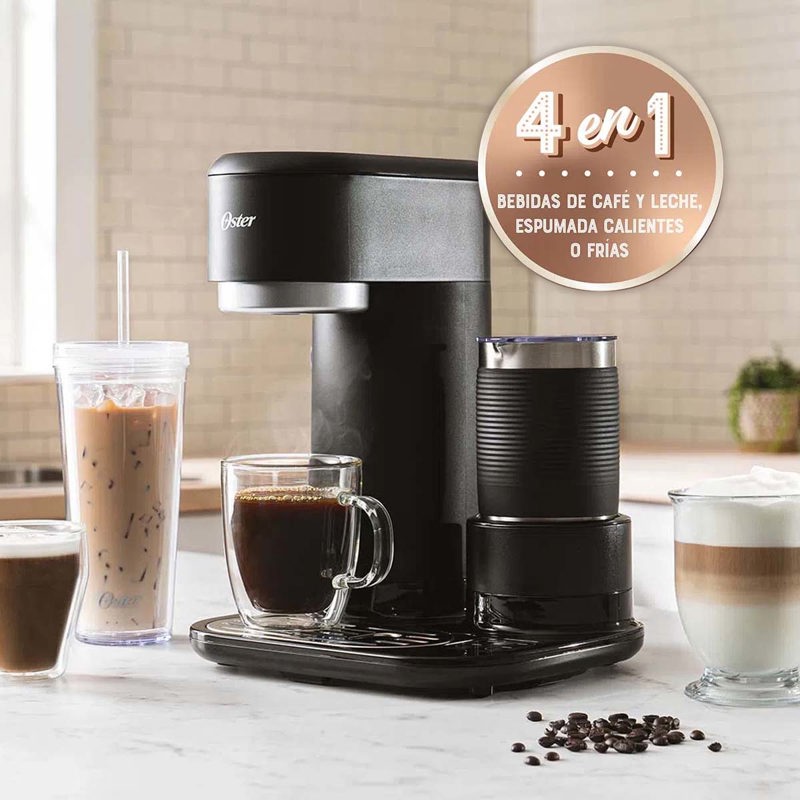 Cafetera Oster Latte 4 en 1 Black - OSTER CAFETERAS - Megatone