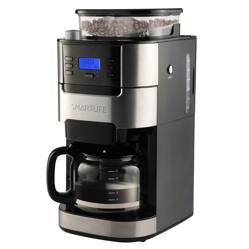 Cafetera De FIiltro Smartlife Con Molinillo SL-CMDG1025 - SMARTLIFE CAFETERAS - Megatone