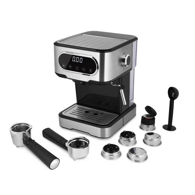 CAFETERA EXPRESS ATMA 1L - CAPSULAS NESPRESSO Y CAFE MOLIDO CEAT5403GP ...