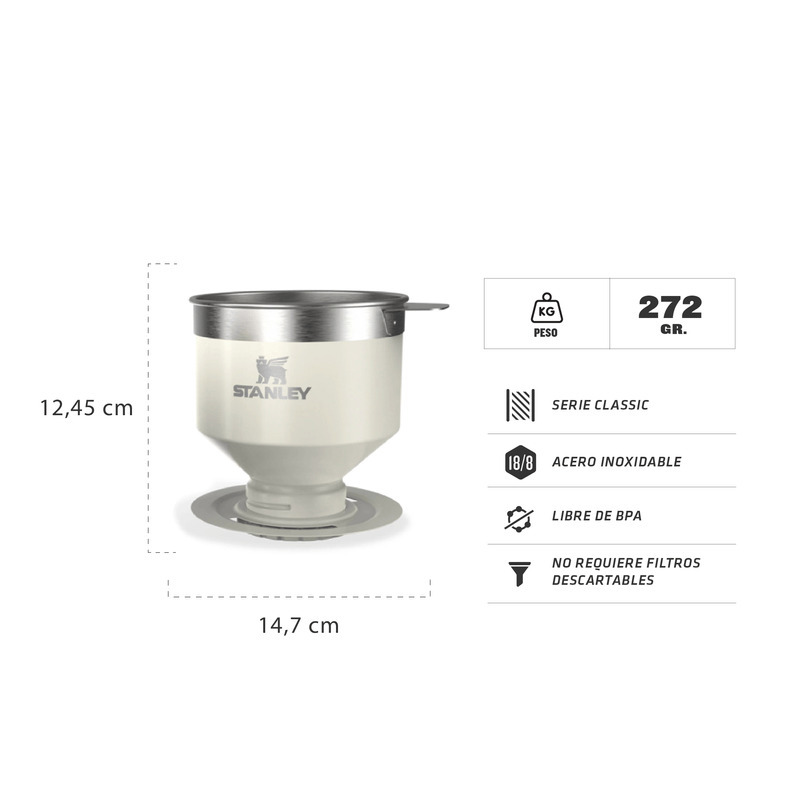 Filtro De Cafe Stanley Pour Over - Cream Gloss - STANLEY CAFETERAS ...