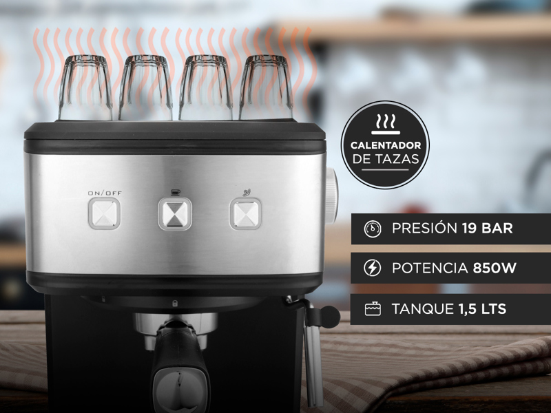Cafetera Express 19 Bar CME04 + Molinillo De Cafe Manual Gadnic ...