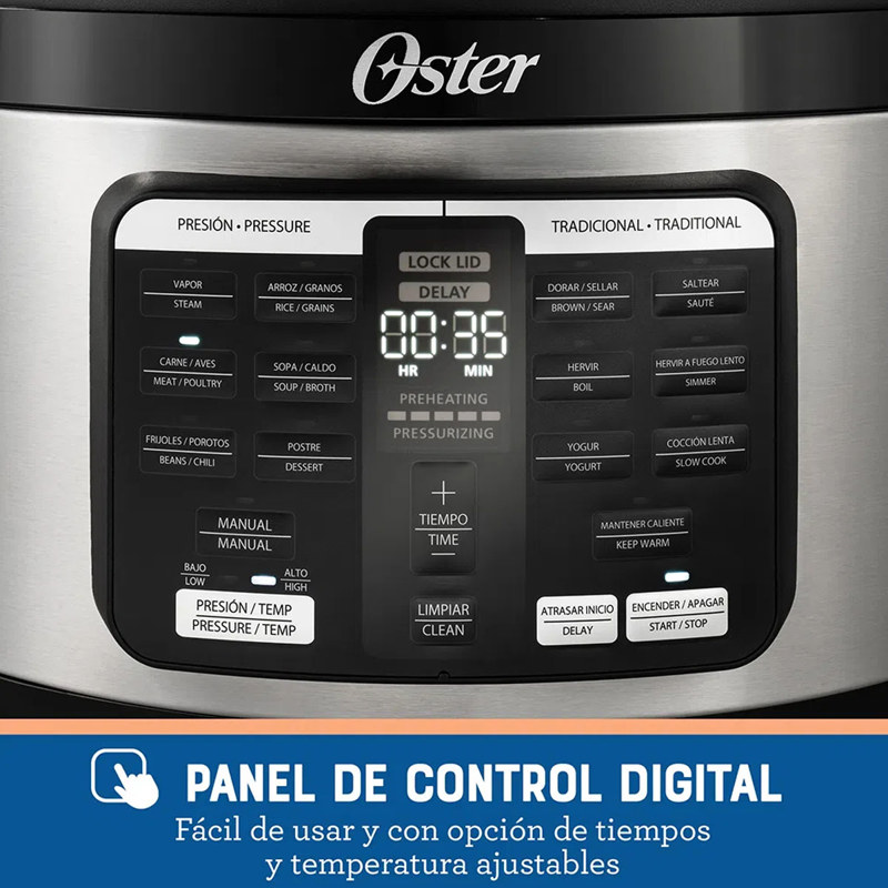Multiolla Rapida Oster Ovalada con 15 Funciones 5.7L c/accs - OSTER VAPORERAS Y OLLAS ELECTRICAS ...