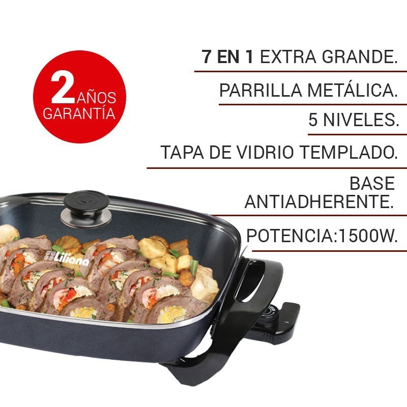 Cocina Electrica Parrilla Portatil Liliana Ak200 7 En 1 - LILIANA ...