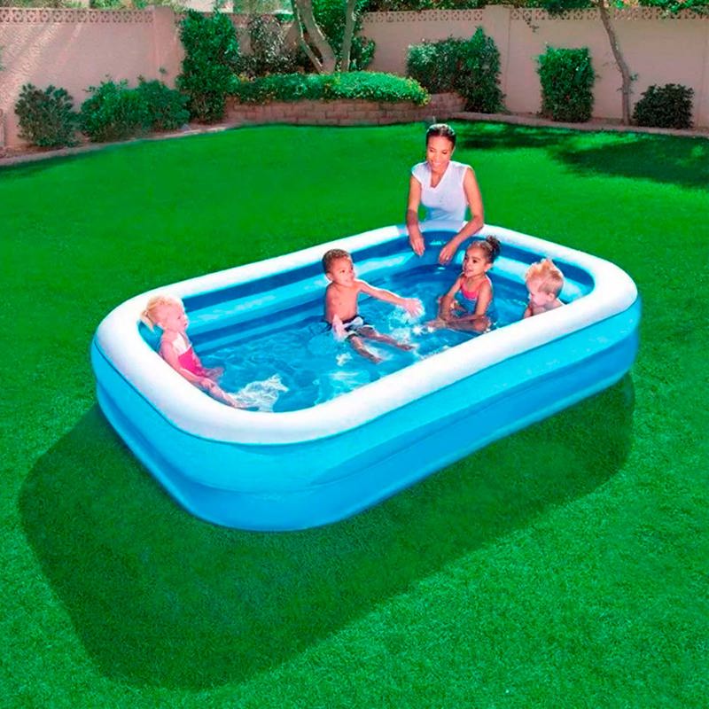 Pileta inflable rectangular Bestway 54006 de 2.62m x 1.75m x 51cm 778L ...