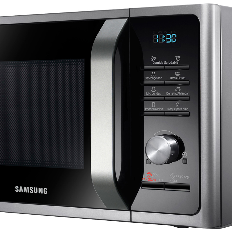 Microondas Grill Samsung MG28F3K3TAS 28 L Silver - SAMSUNG COCINAS ...