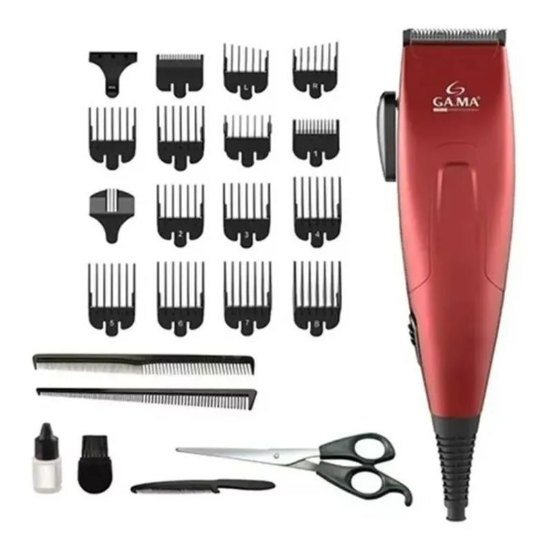 Corta Pelo Y Barba Gama Gm562 24 Piezas 9W Color Roja - GAMA CORTADORAS ...