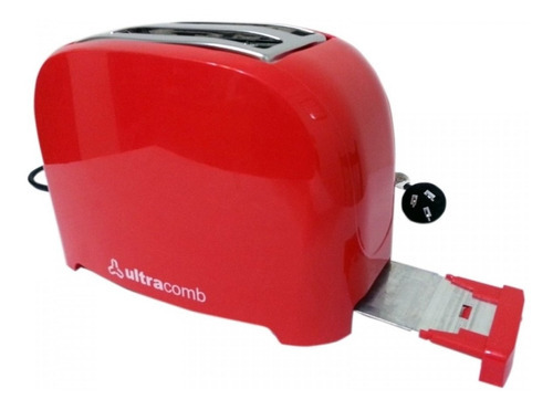 TOSTADORA PLASTICA ULTRACOMB 750 W. 7 NIVELES DE TOSTADO COLOR ROJO TO ...