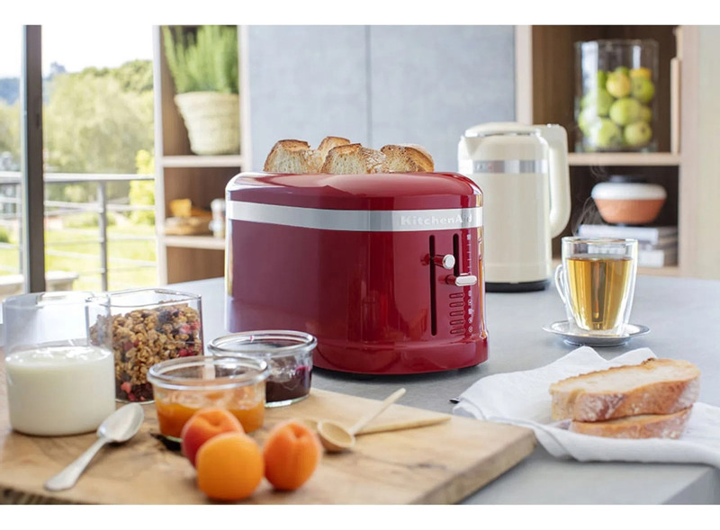 Tostadora KitchenAid 5KMT5115RER Roja 2 Bahías 4 Panes 1500W ...