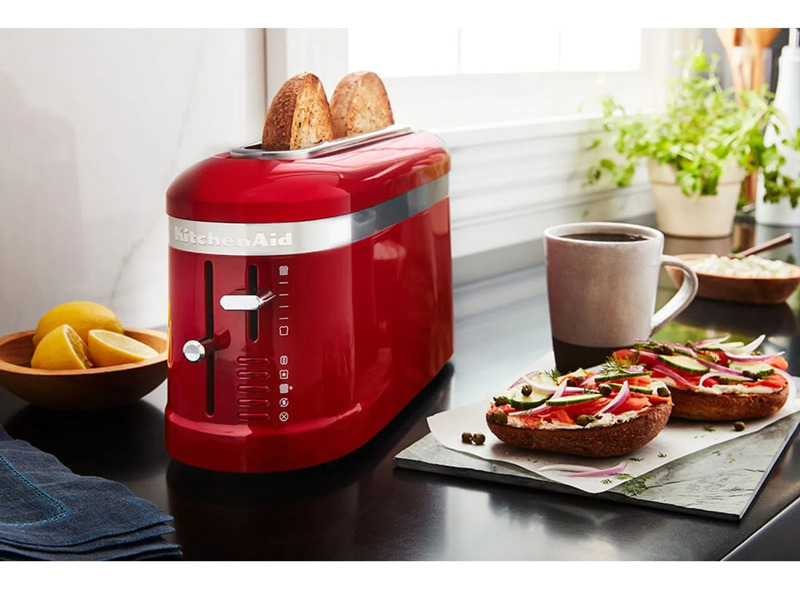 Tostadora KitchenAid 5KMT5115RER Roja 2 Bahías 4 Panes 1500W ...