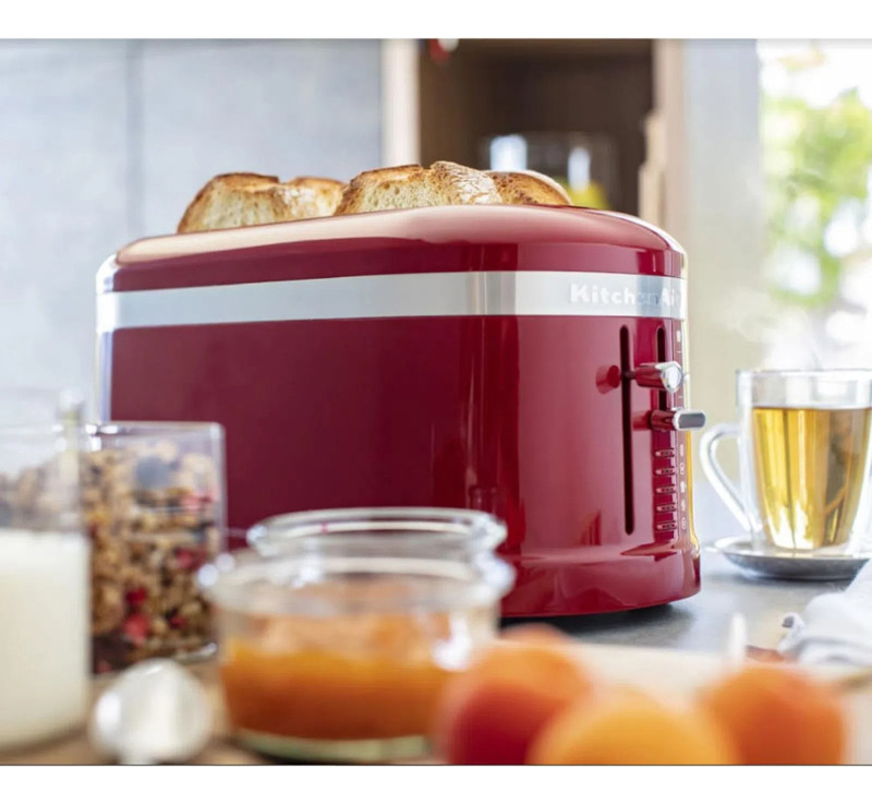Tostadora KitchenAid 5KMT5115RER Roja 2 Bahías 4 Panes 1500W ...