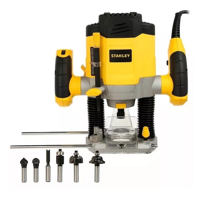 Fresadora Rebajador Router Stanley + 6 Fresas 1200w 1/3 hp - STANLEY ...
