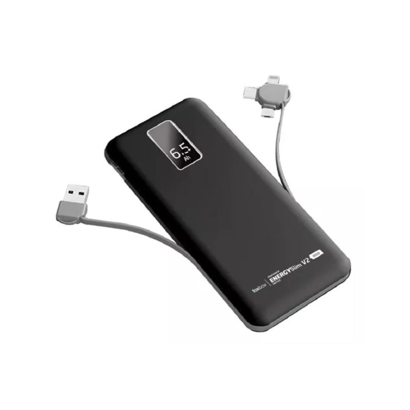Power Bank V2 6500Mah Slim 3 Conec Foxbox - FOXBOX CABLES Y CARGADORES ...
