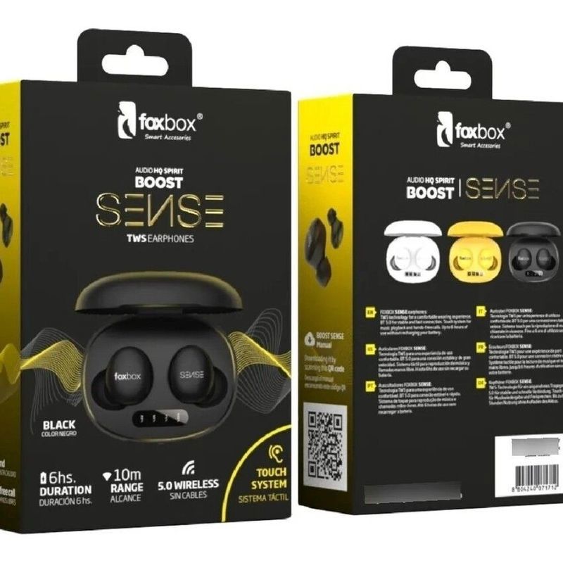 AURICULARES BLUETOOTH FOX BOX BOOTS SENSE BLANCO - FOXBOX AURICULARES ...