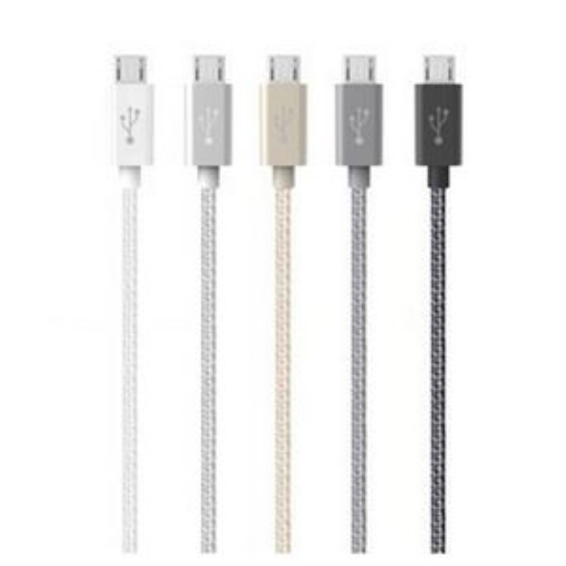 Cable de carga Belkin USB a Micro USB Premium Plateado (1.2m) - BELKIN ...
