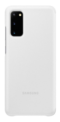 Funda Samsung Galaxy S20 Smart Clear View Cover Ef-zg980 Blanco ...